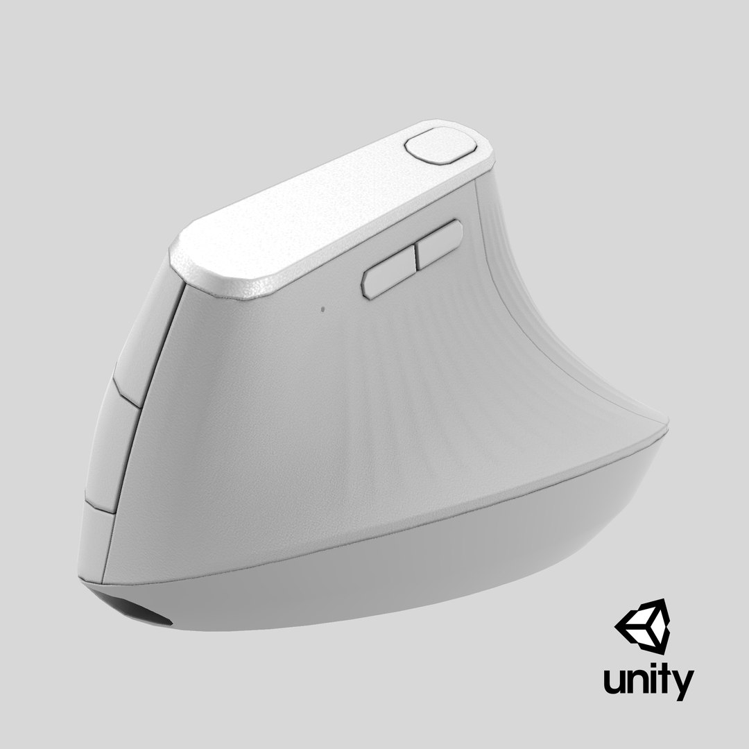 3D Model Wireless Mouse Vertical White - TurboSquid 2190262