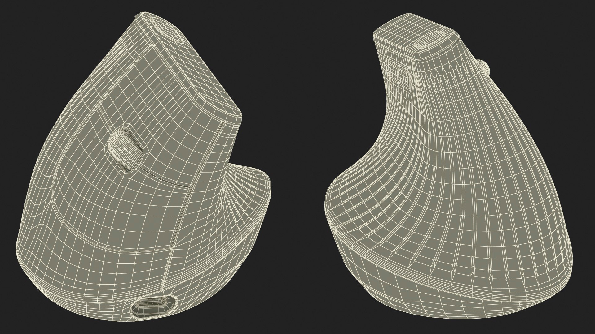 3D Model Wireless Mouse Vertical White - TurboSquid 2190262