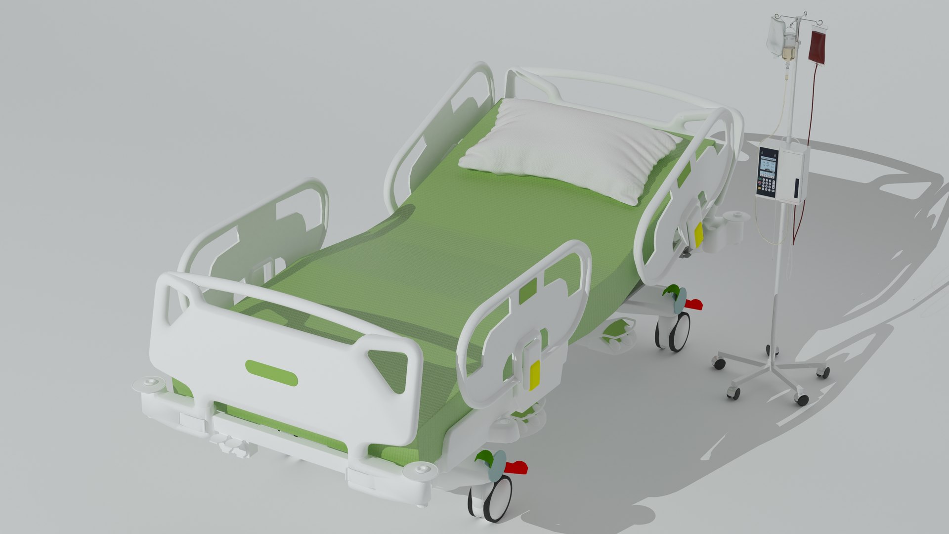 Intensive Care Bed 6 3D Model - TurboSquid 2137389