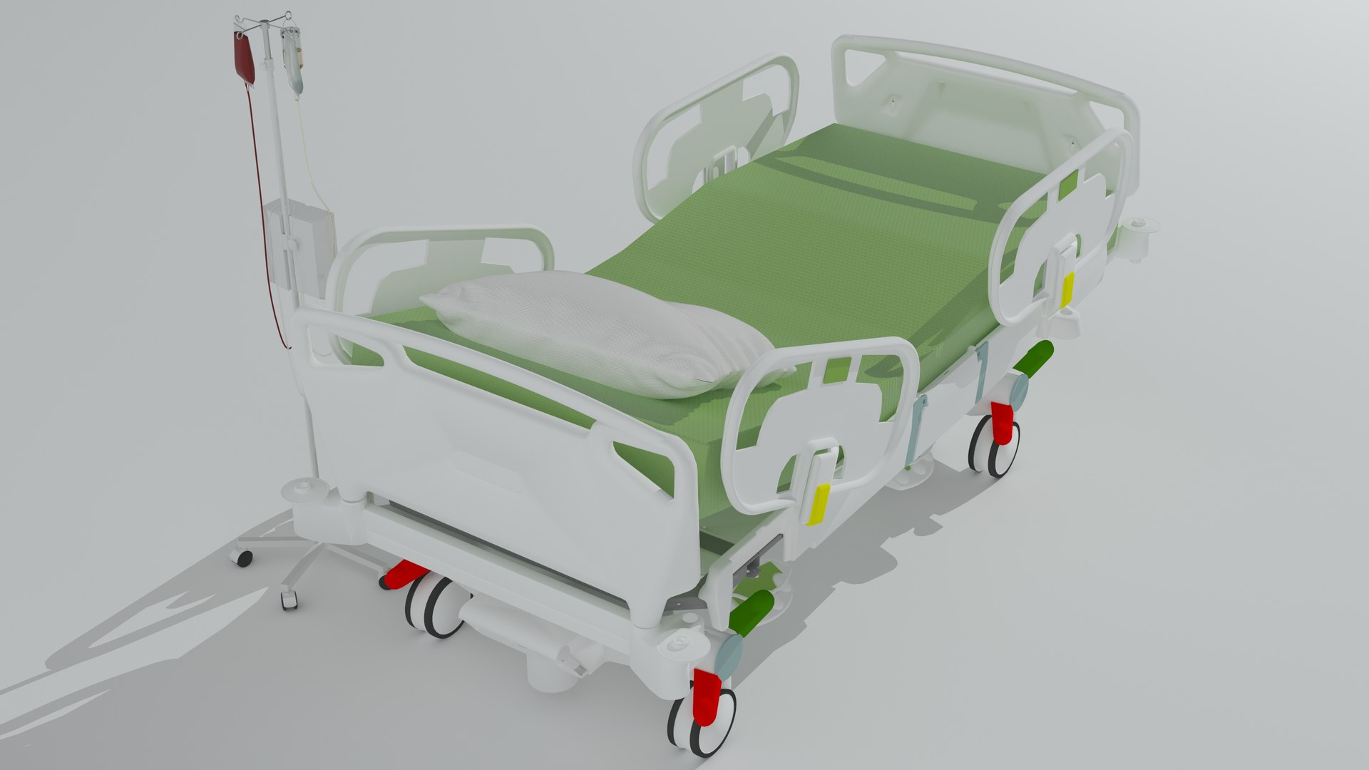 Intensive Care Bed 6 3D Model - TurboSquid 2137389