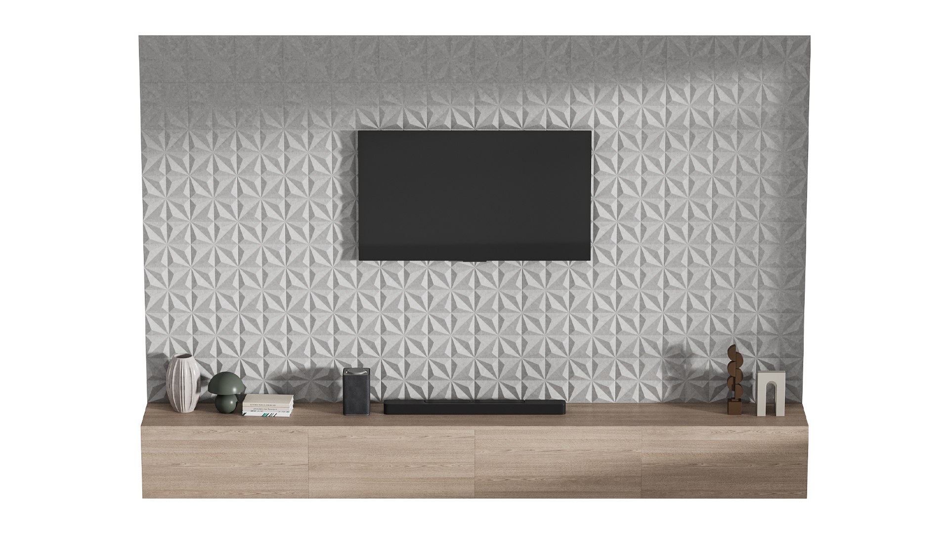 Modern TV Wall 025 3D Model - TurboSquid 2379188
