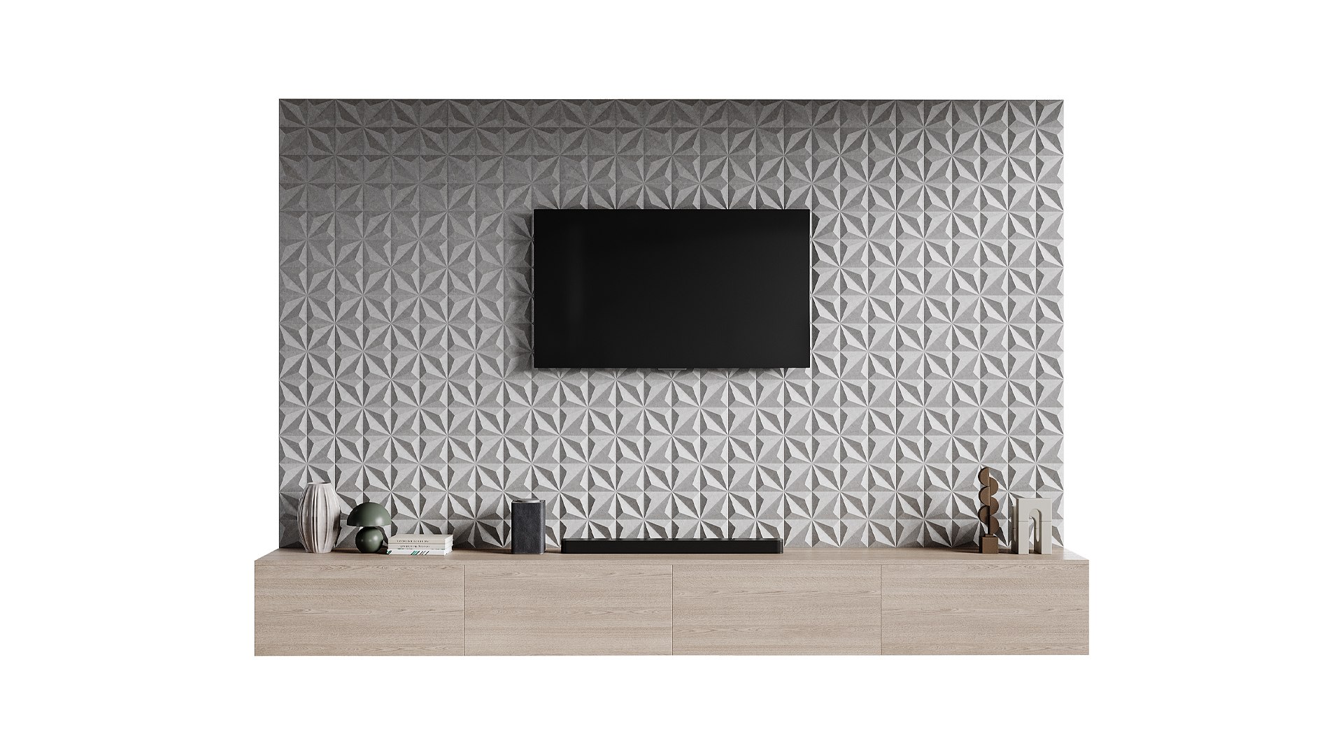 Modern TV Wall 025 3D Model - TurboSquid 2379188