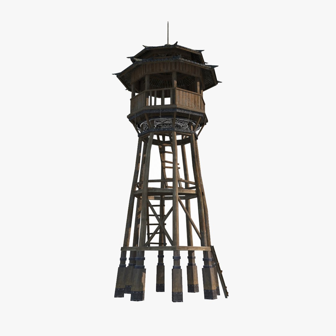 Ancient Sentinel Tower In Asia Model - TurboSquid 2036940