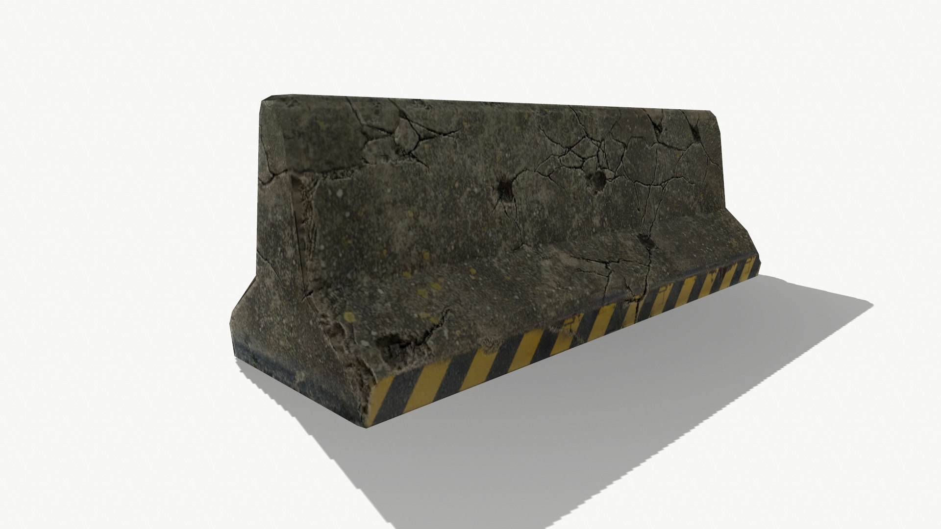 Concrete Roadblock 3D - TurboSquid 1300122