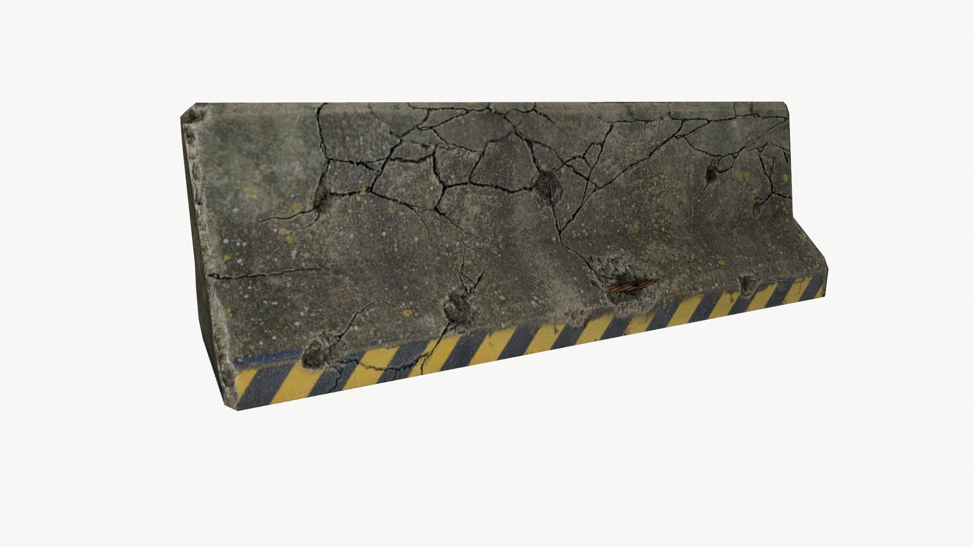 Concrete Roadblock 3D - TurboSquid 1300122