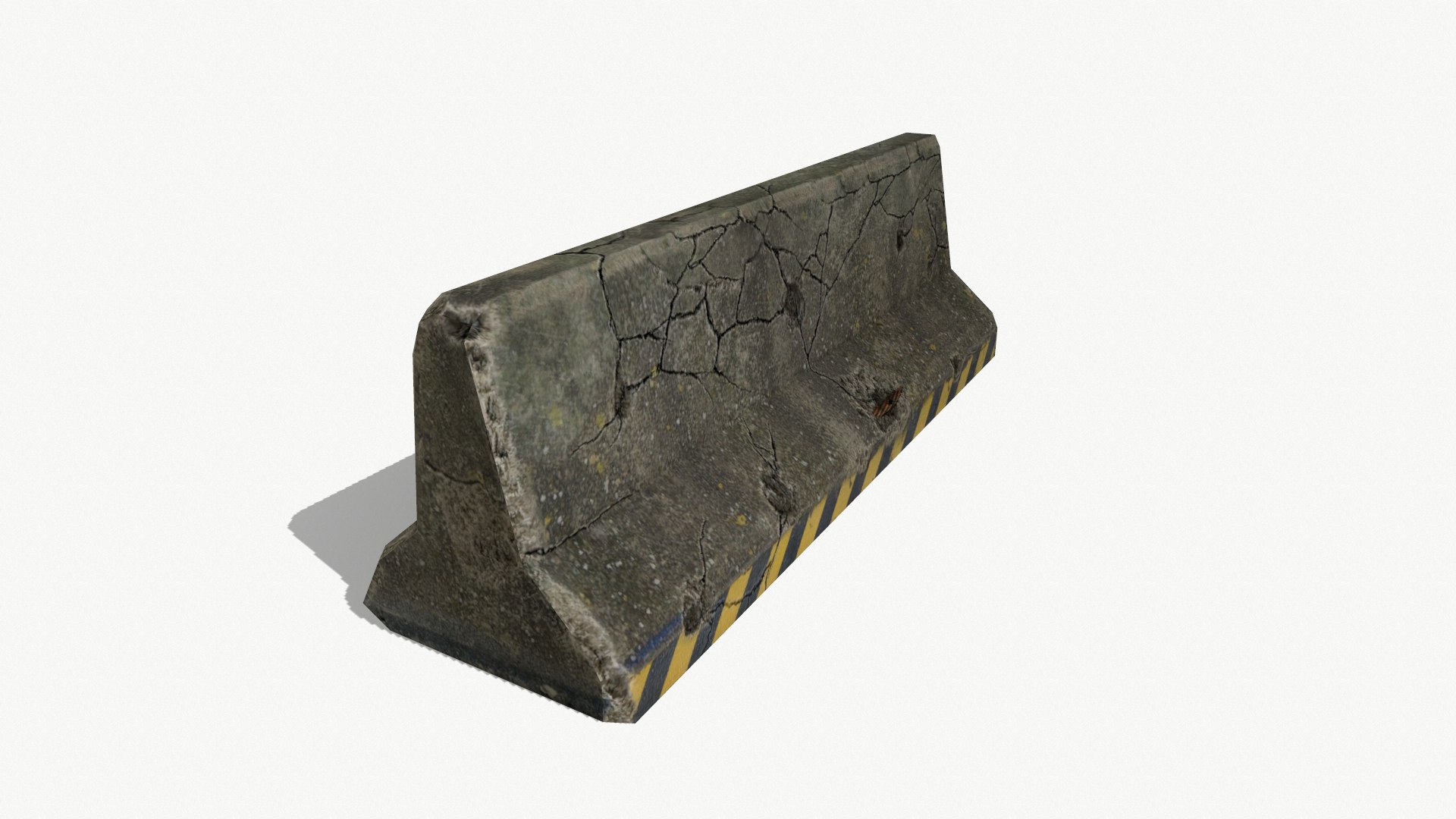 Concrete Roadblock 3D - TurboSquid 1300122