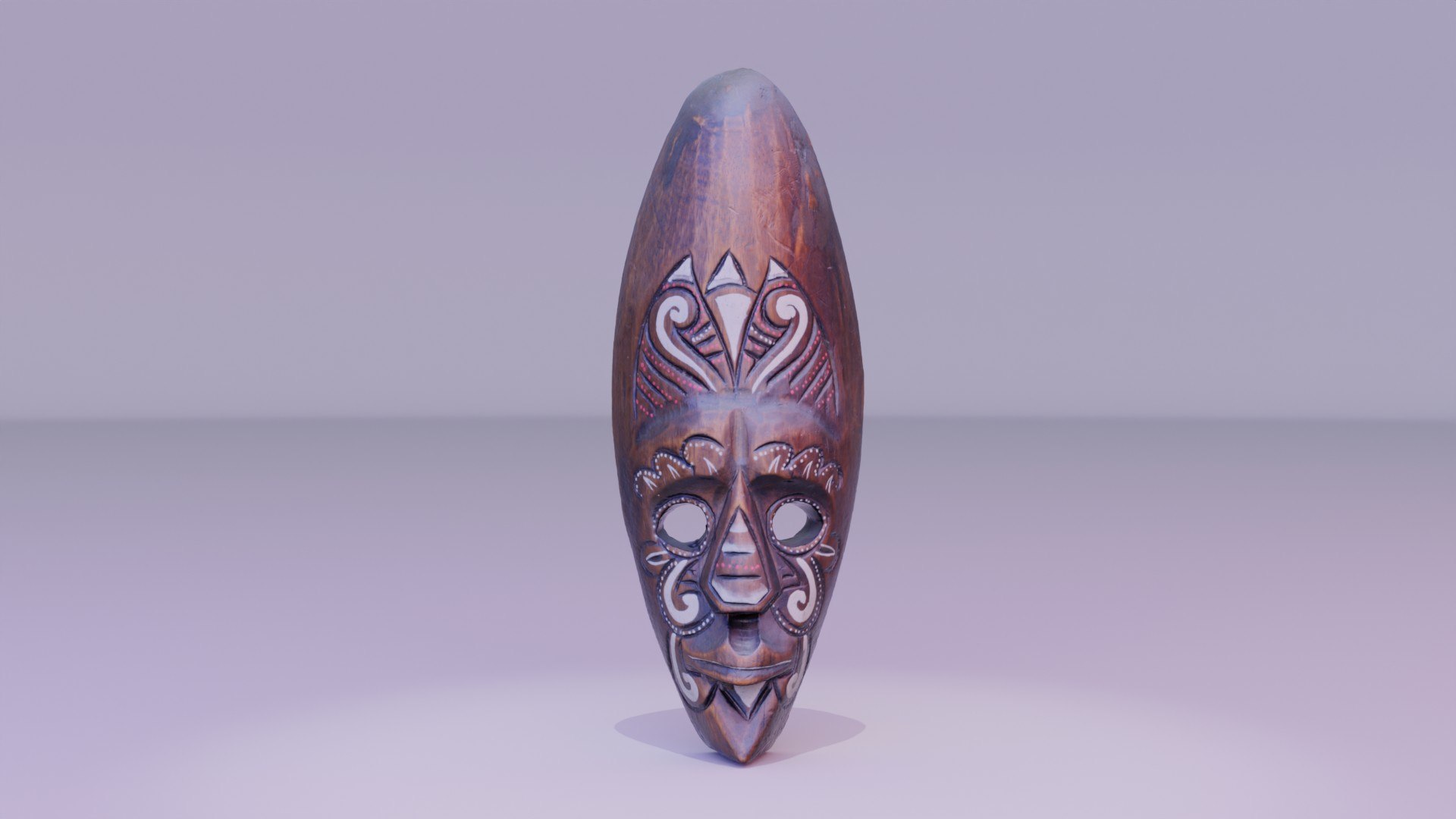 3D Model Decorative African Wall Mask 10 High-poly 3D Model ...