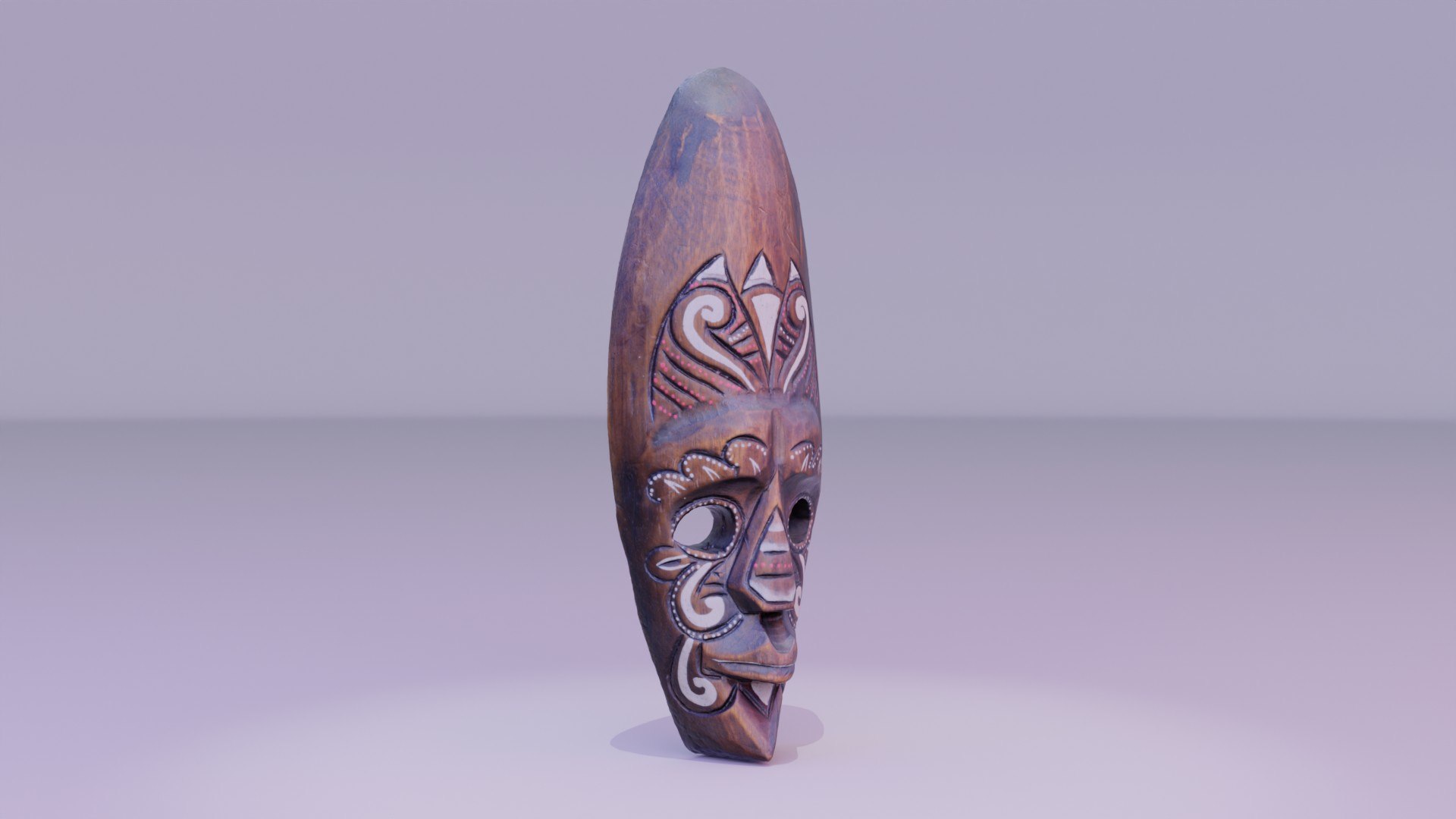 3D Model Decorative African Wall Mask 10 High-poly 3D Model ...
