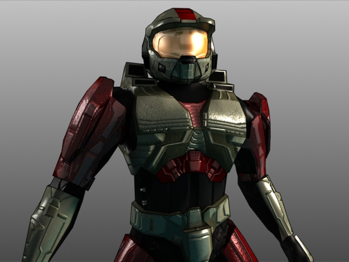 master chief 3d model