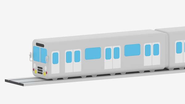3D Cartoon Metro Subway Train - TurboSquid 1833192