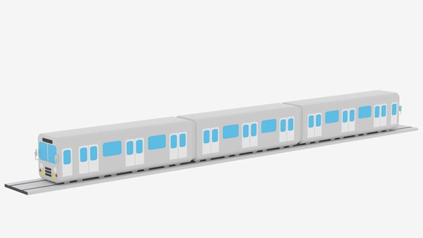 3D Cartoon Metro Subway Train - TurboSquid 1833192