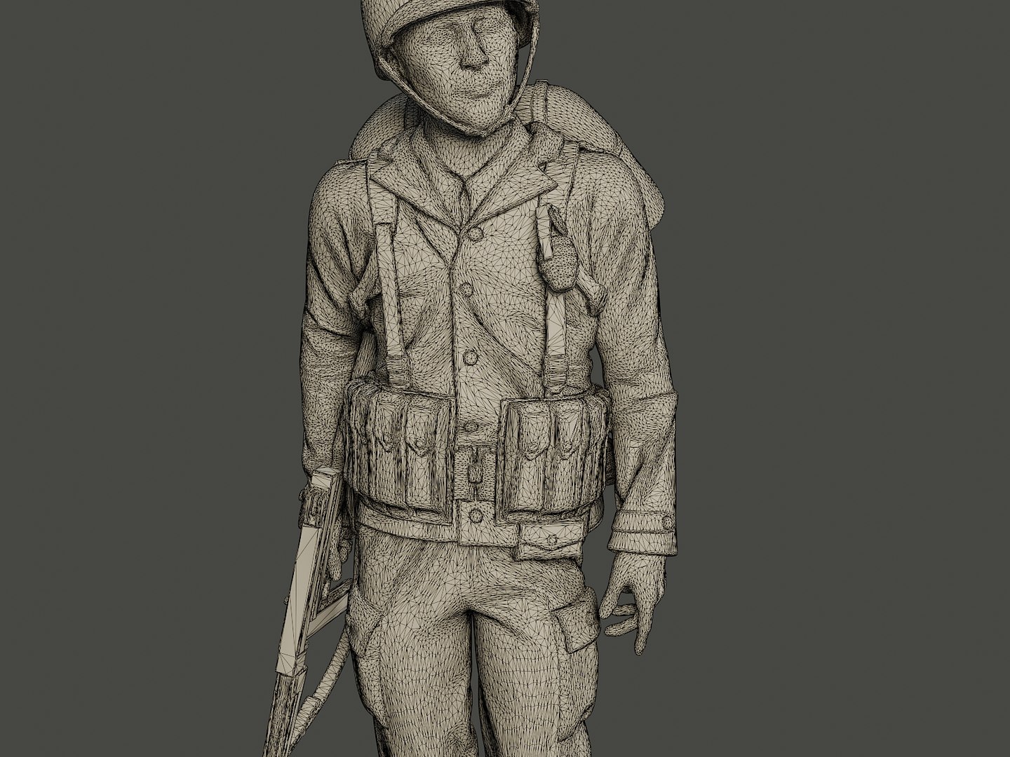 American Soldier Ww2 Walking 3D Model - TurboSquid 1401996