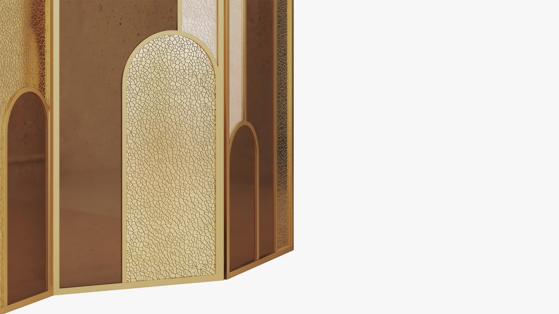 3D Decorative Arched Partition - TurboSquid 2429227