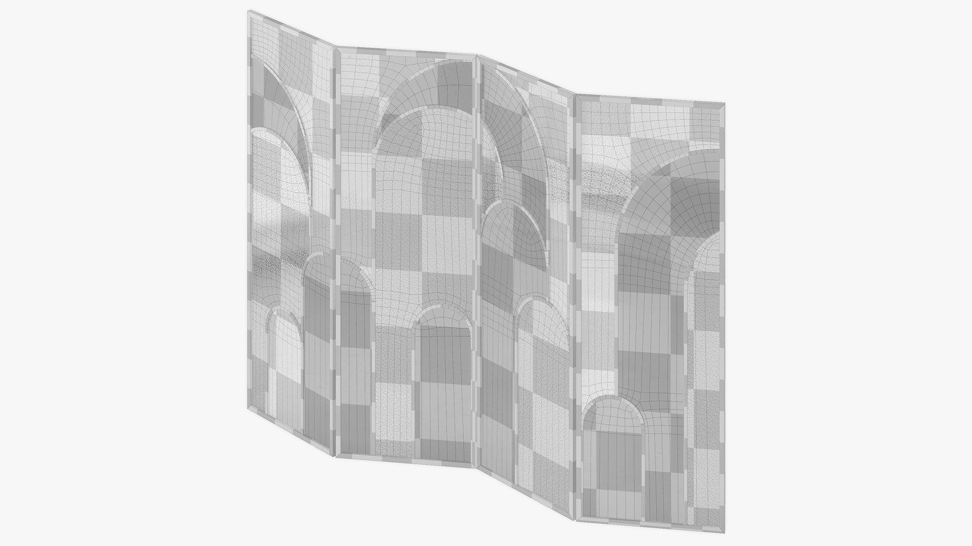 3D Decorative Arched Partition - TurboSquid 2429227