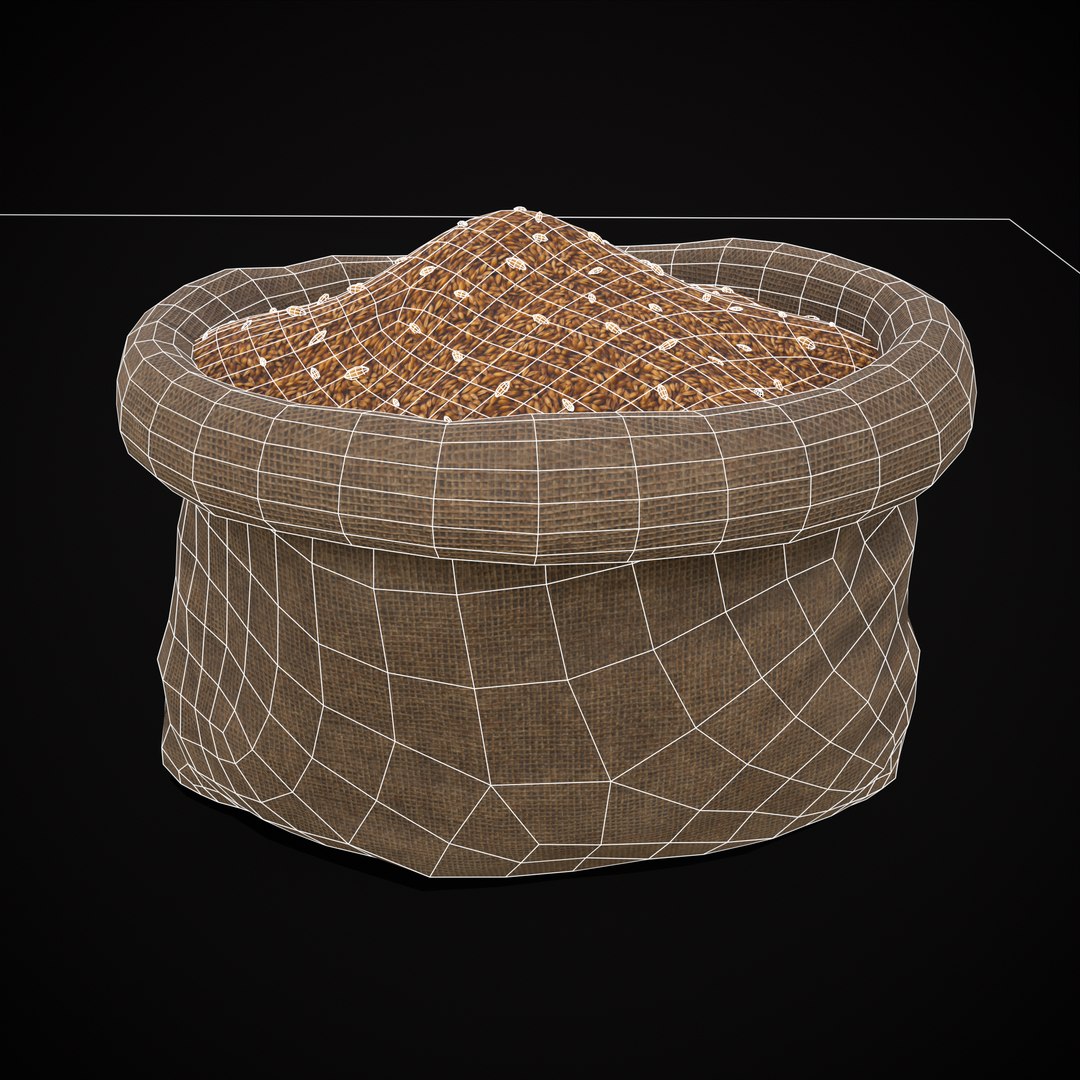 Burlap Sacks Of Barley 3D Model - TurboSquid 2224890