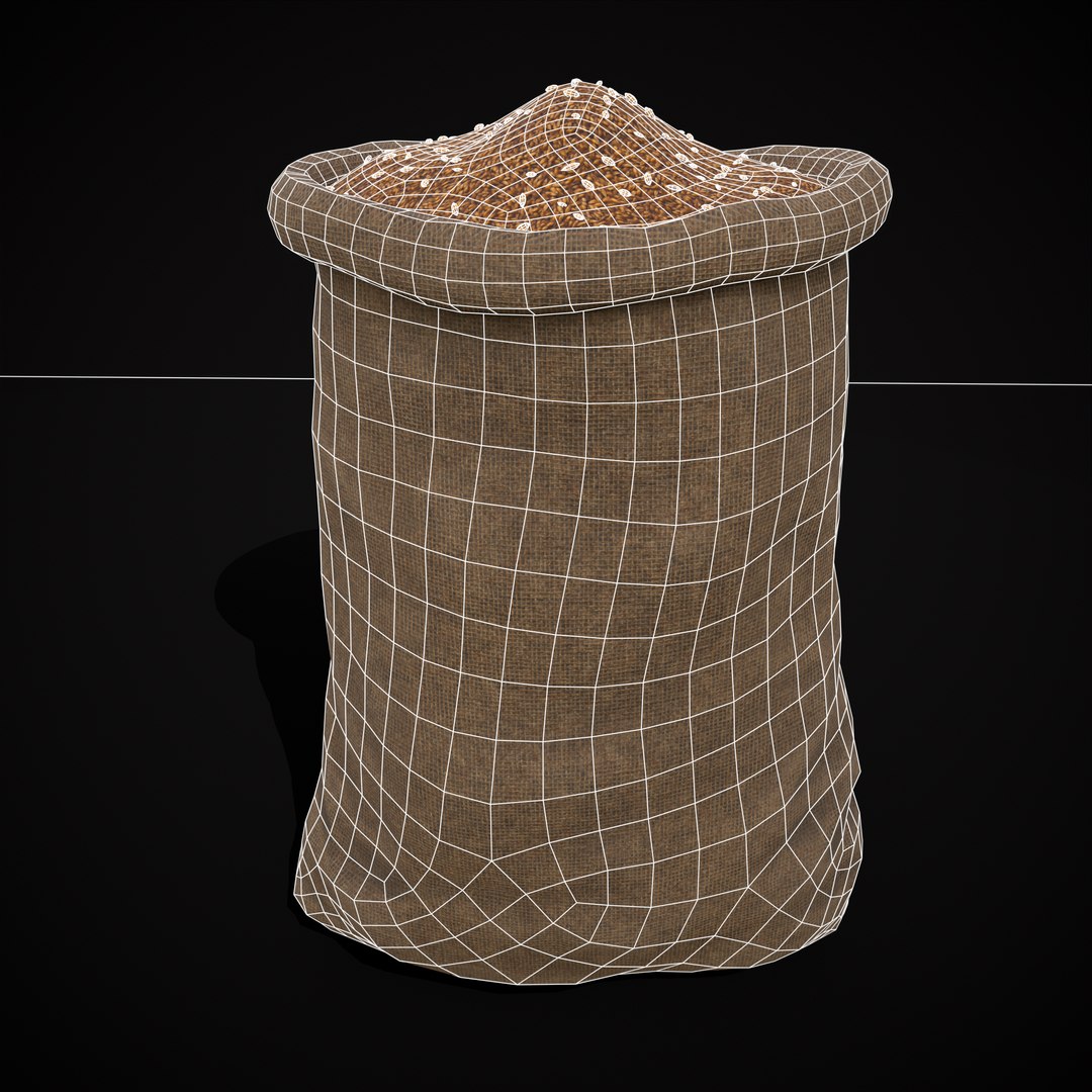 Burlap Sacks Of Barley 3D Model - TurboSquid 2224890