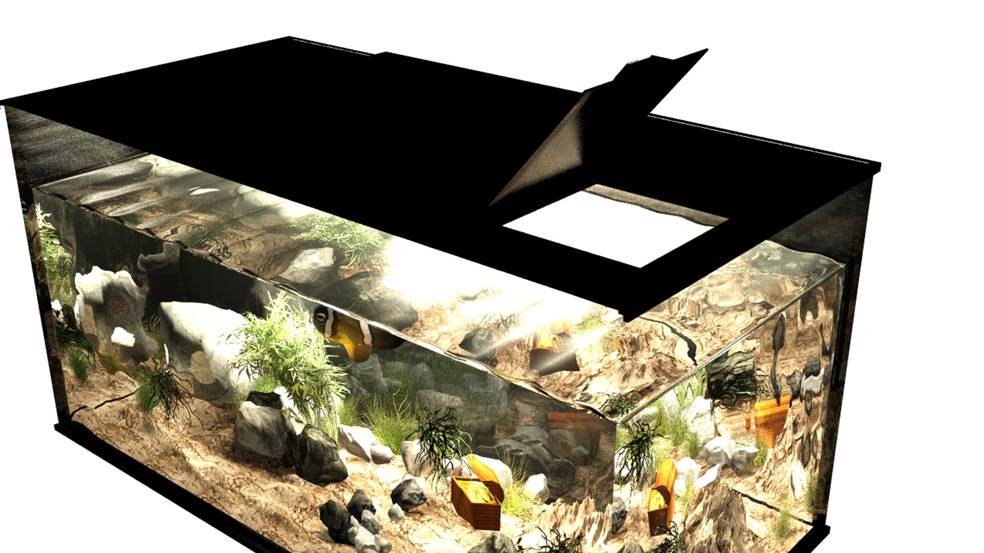 3D Home Fish Aquarium - TurboSquid 1344636