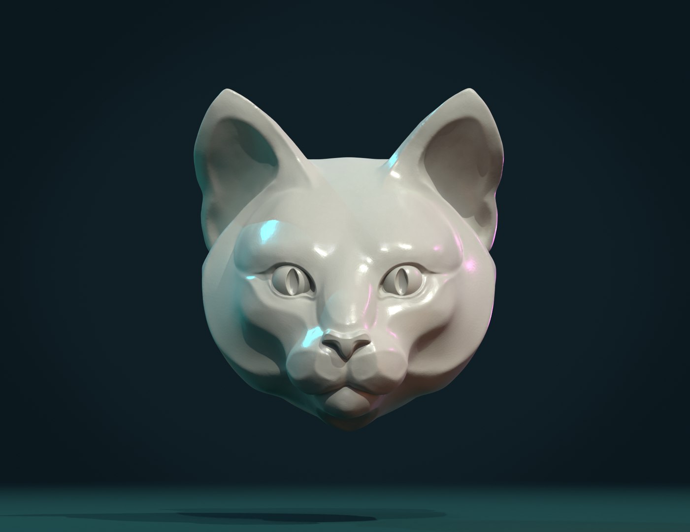 Cat Head 3D - TurboSquid 1584504