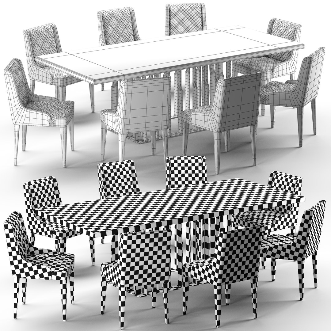 3D Daytona Hanna Chair And Aston Table - TurboSquid 2178755