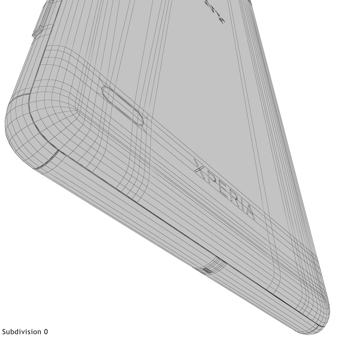 3d Model Of Realistic Sony Xperia C4