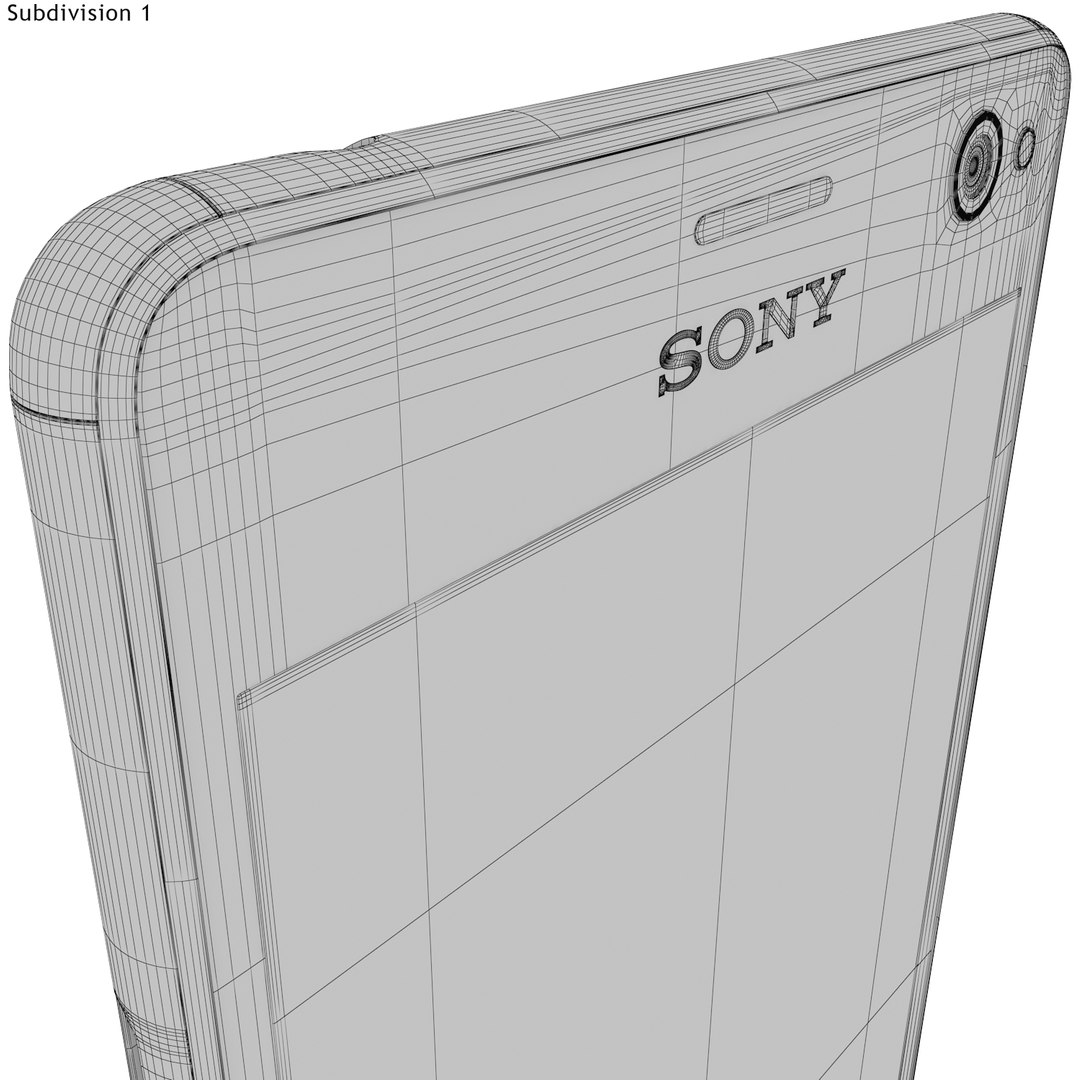 3d Model Of Realistic Sony Xperia C4