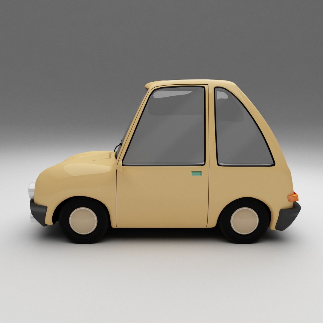 3D Cartoon Car Model - TurboSquid 1539896