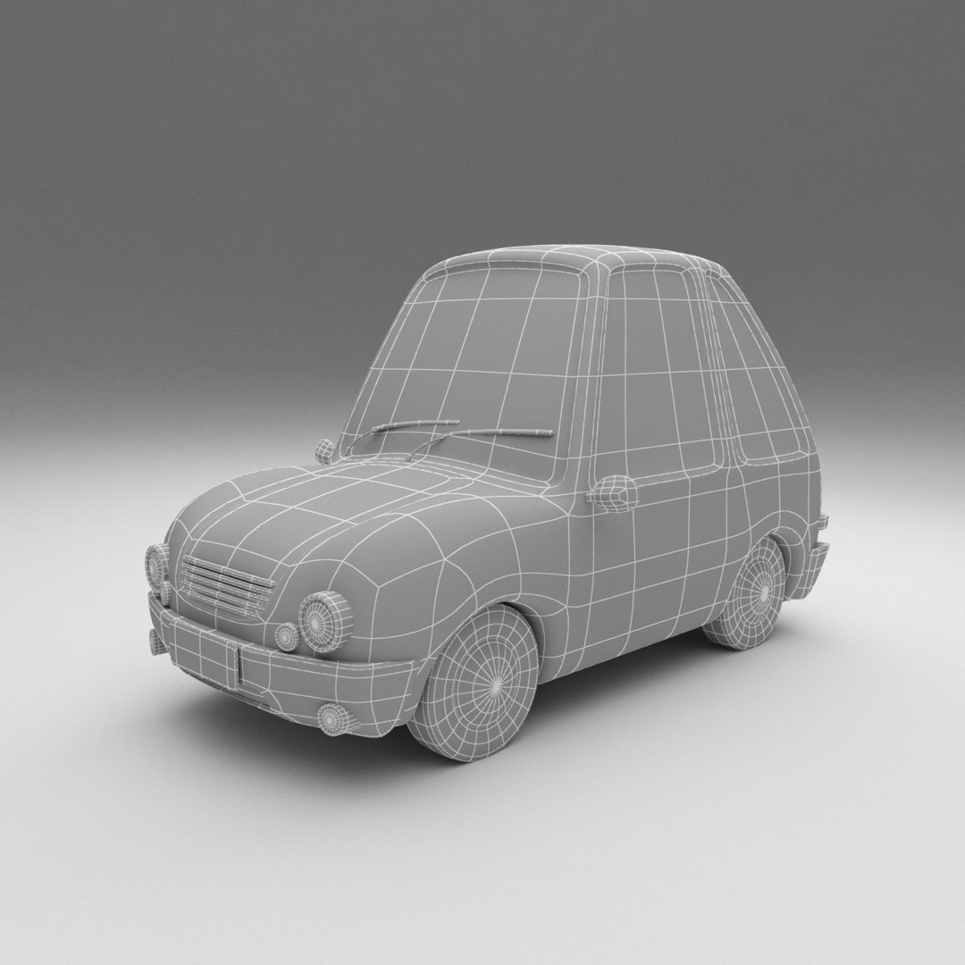 3D Cartoon Car Model - TurboSquid 1539896