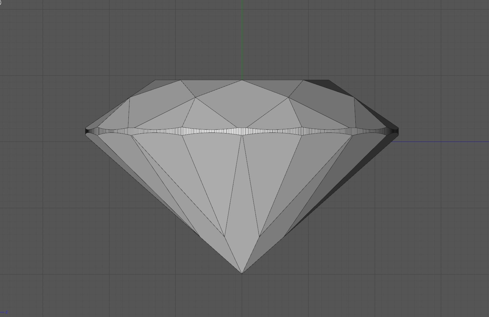 Ideal Cut Diamond 3d Model
