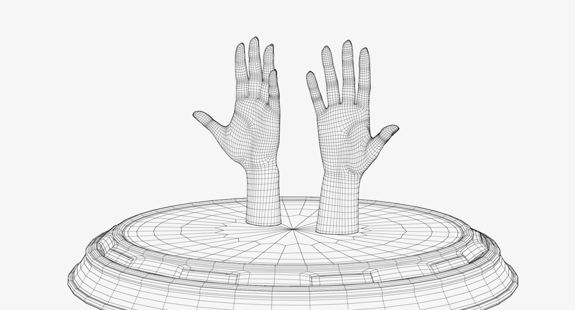 3d Model Modeled Body Female Hand Anatomy