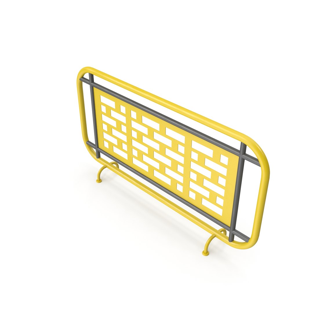 Metal Barrier 3D Model - TurboSquid 1958850