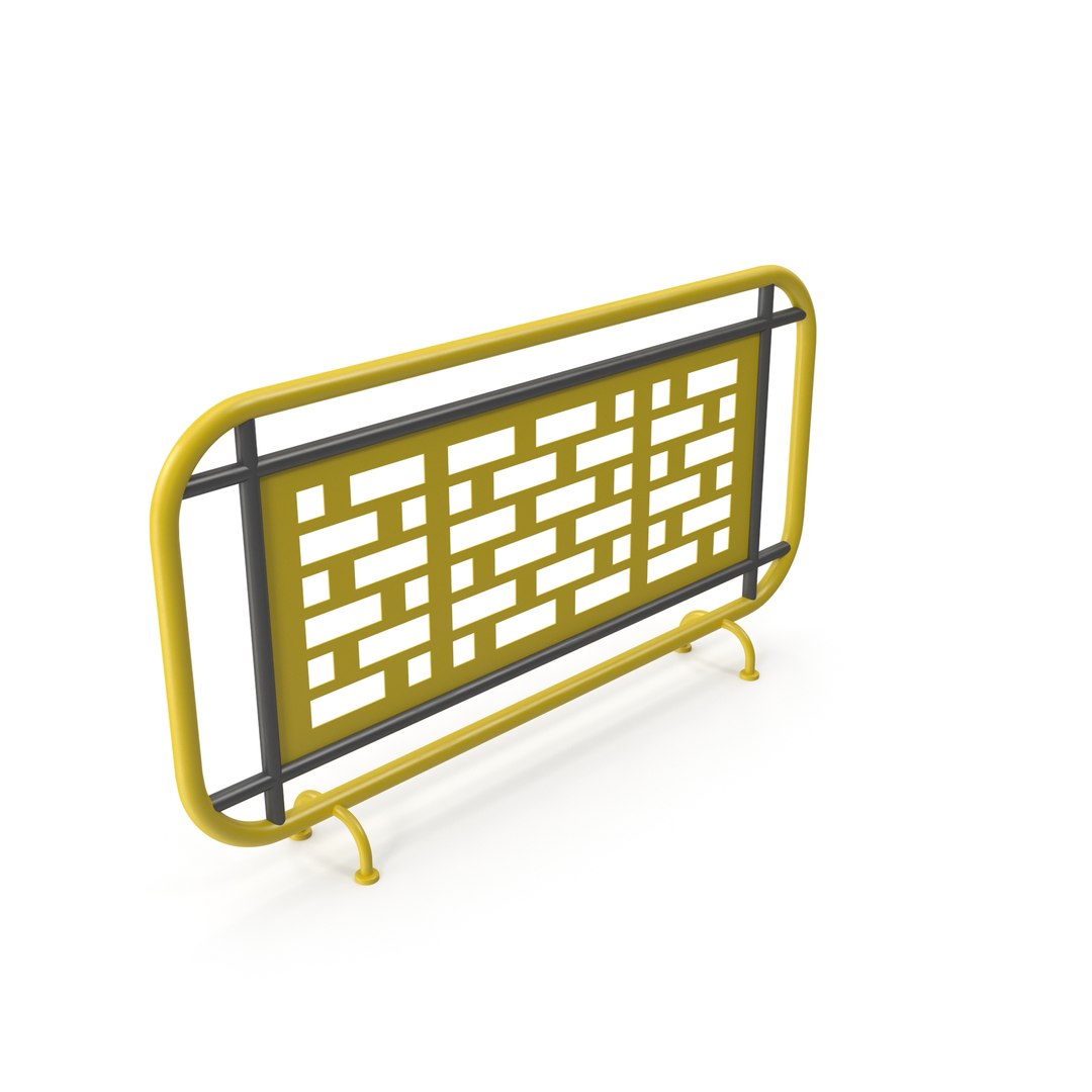Metal Barrier 3D Model - TurboSquid 1958850