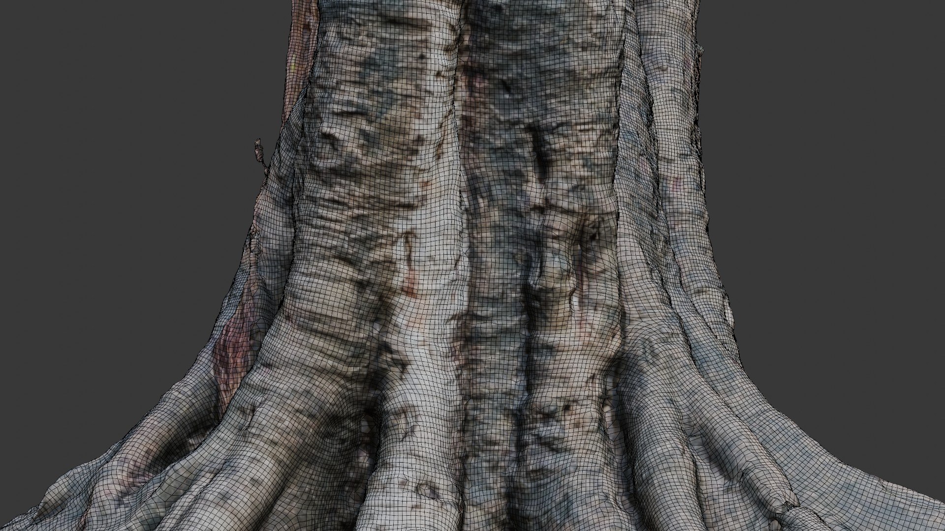 3D Ancient Tree Stump With Roots Scan - TurboSquid 2395262
