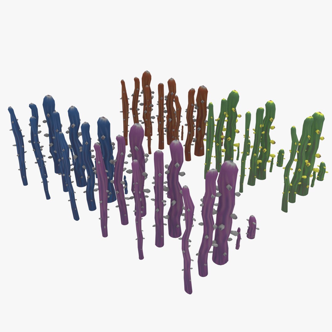 3D mushroom cactus - TurboSquid 1778231