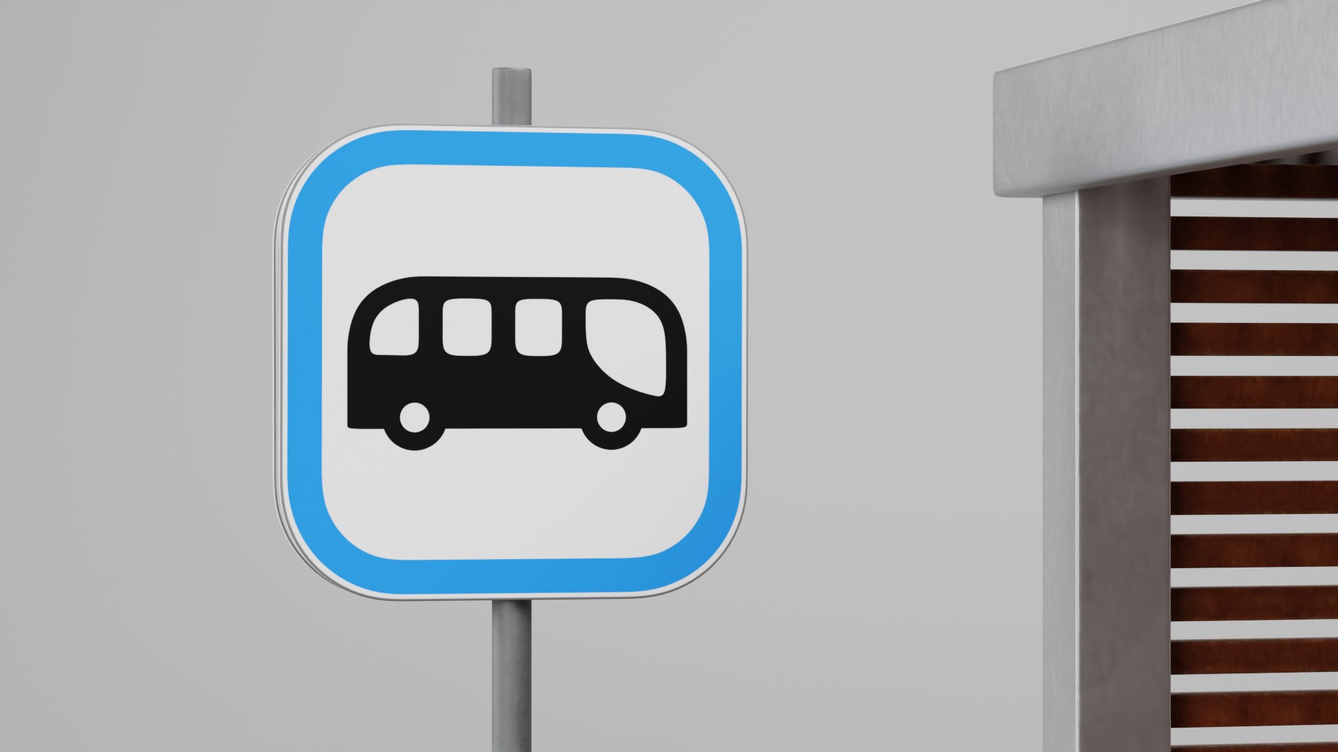 3D Bus Stop 02 Model - TurboSquid 2057598