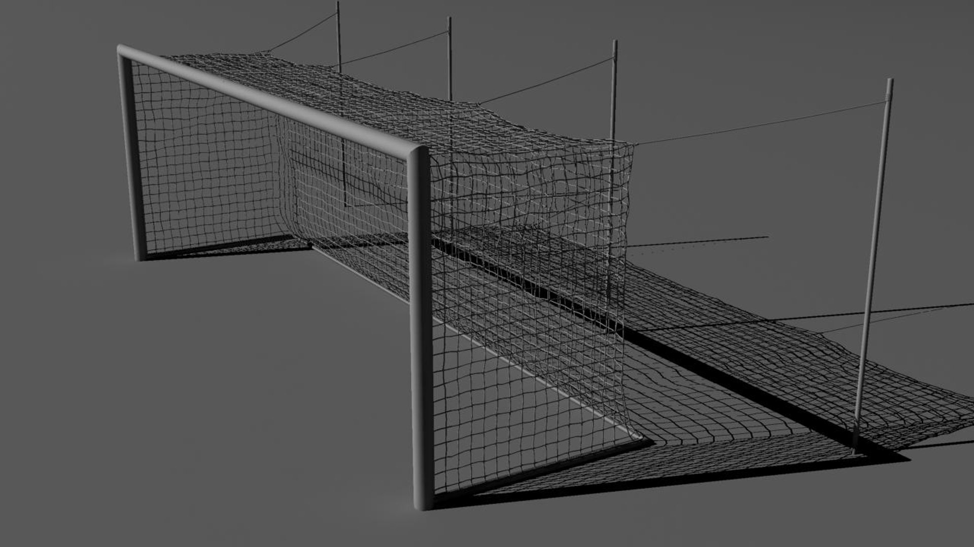 Free Soccer Goal 3d Model