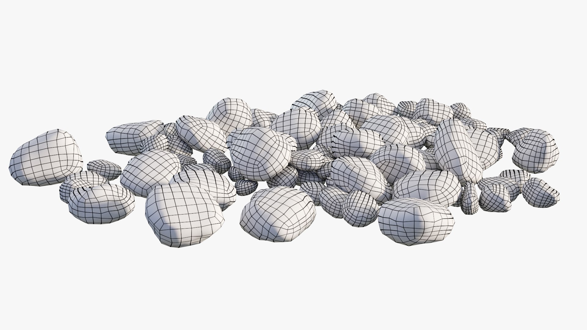 3D Pile Of Stones Rocks - TurboSquid 1919955