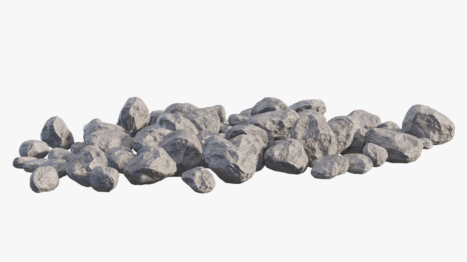 3D Pile Of Stones Rocks - TurboSquid 1919955