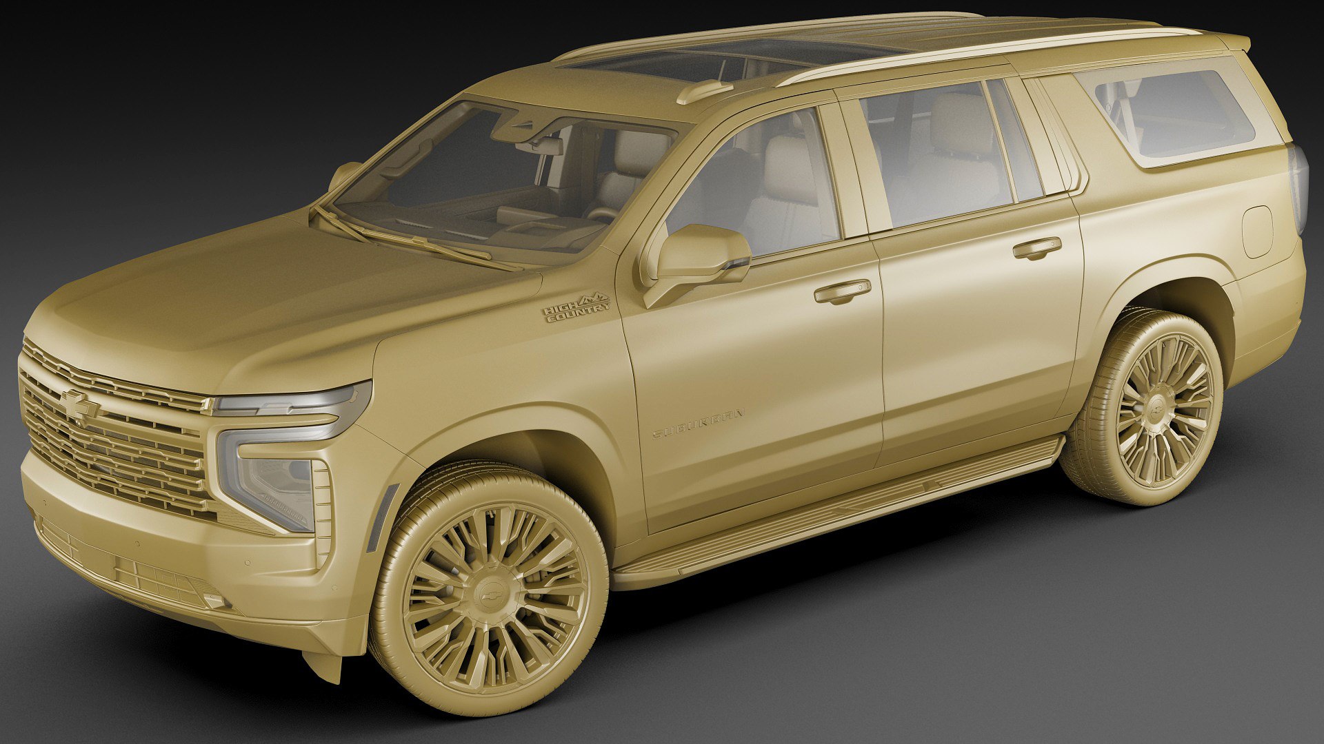 Chevrolet Suburban 2025 High Country 3D Model - TurboSquid 2375228