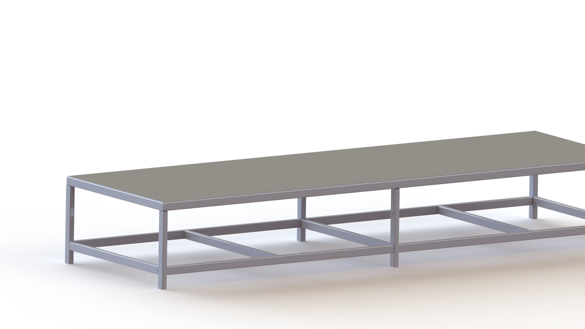 3d Model Platforms 1200x4000 Stainless