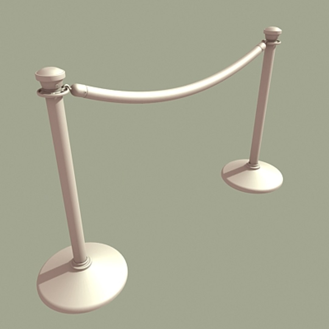 Que Line Velvet Rope 3d Model