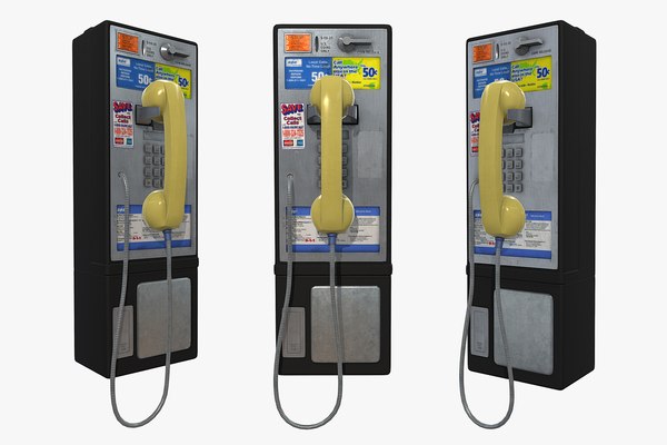 3D phonebooth payphone - TurboSquid 1165358