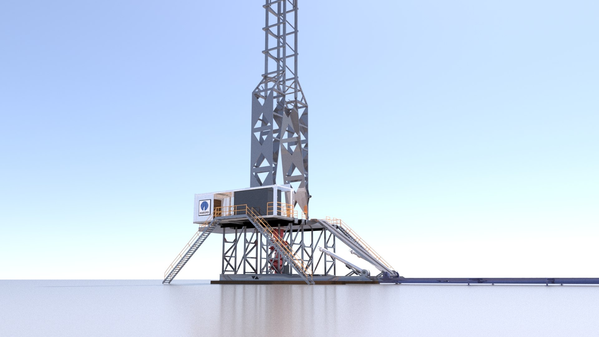 3D 3d Model On-Shore Drilling Rig - TurboSquid 2135294