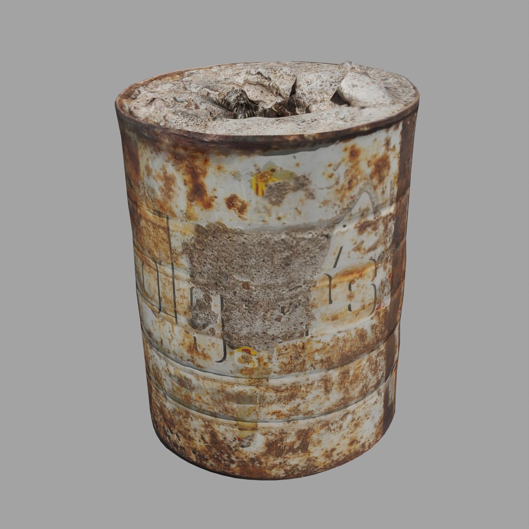 3D Old Metal Can - TurboSquid 2093201