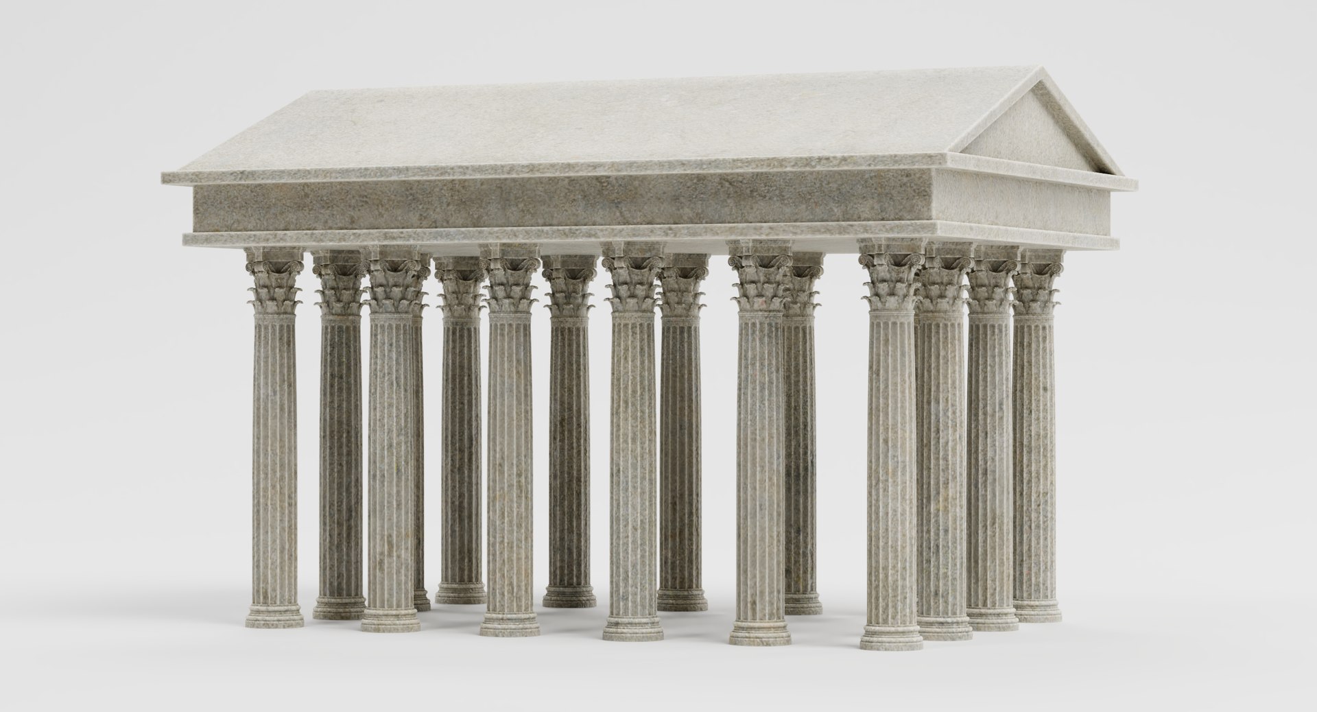 Corinthian Temple 3D - TurboSquid 1380446