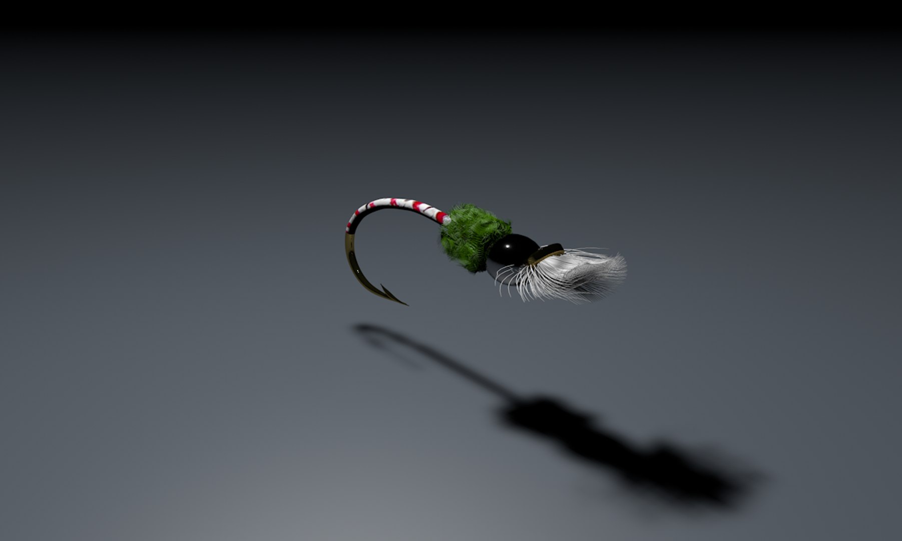3d Dry Fly Pupa Model
