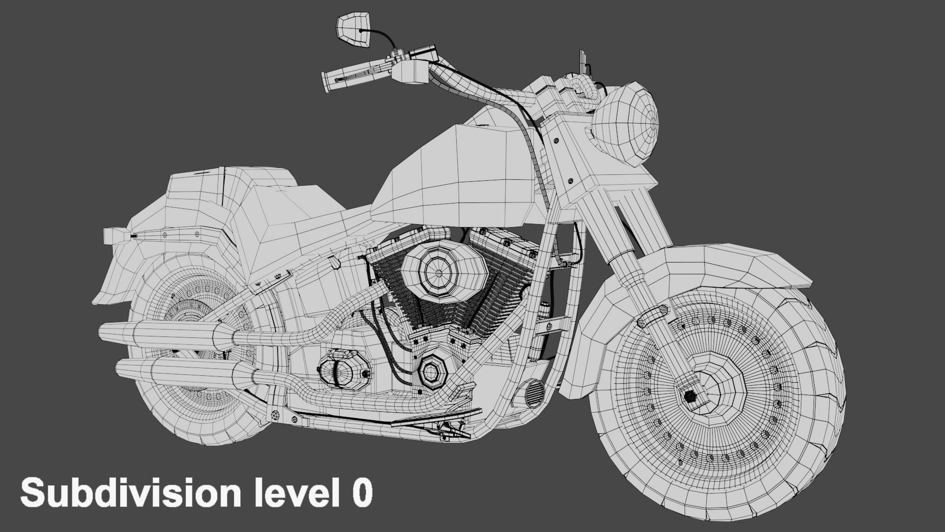 Custom Motorcycle 3D Model - TurboSquid 1488413