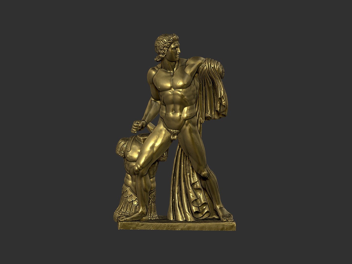 3D Hercules Ancient Statue 2 Model - TurboSquid 2243338