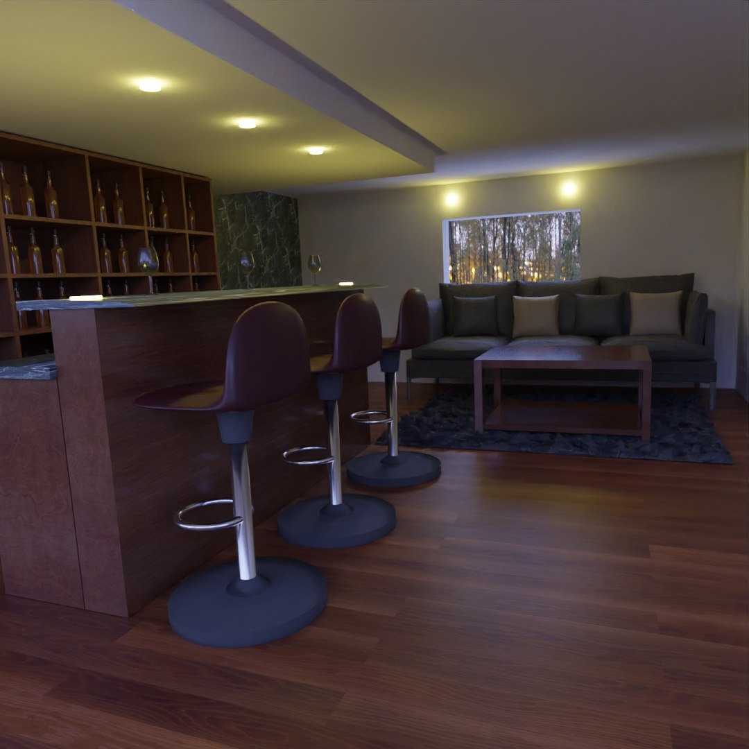 3D Bar House Model - TurboSquid 1676985