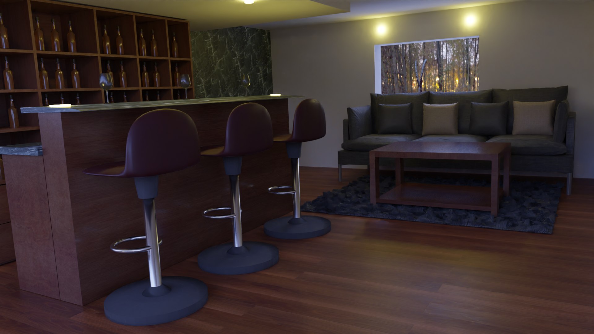 3D Bar House Model - TurboSquid 1676985