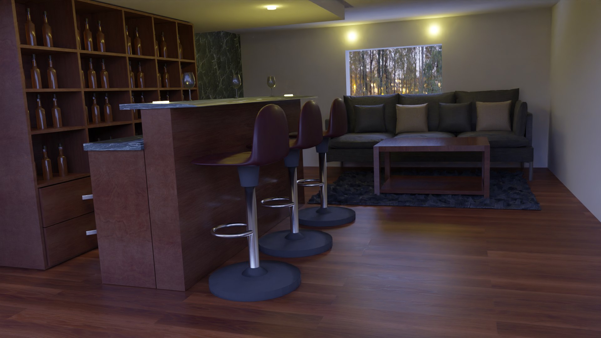 3D Bar House Model - TurboSquid 1676985